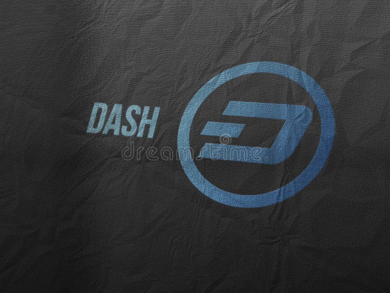 Dash Cryptocurrency and Modern Banking Concept. Editorial Photo ...