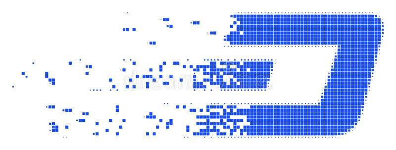 Dash Currency Fractured Pixel Icon Stock Vector - Illustration of ...