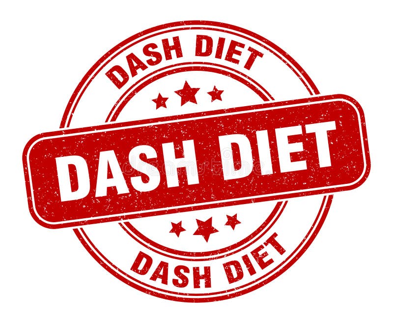 Dash Diet Stamp. Dash Diet Label. Round Grunge Sign Stock Vector ...