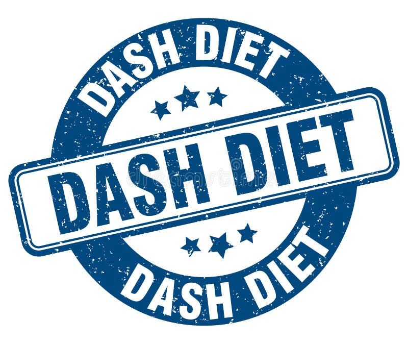 Dash Diet Stamp. Dash Diet Label. Round Grunge Sign Stock Vector ...