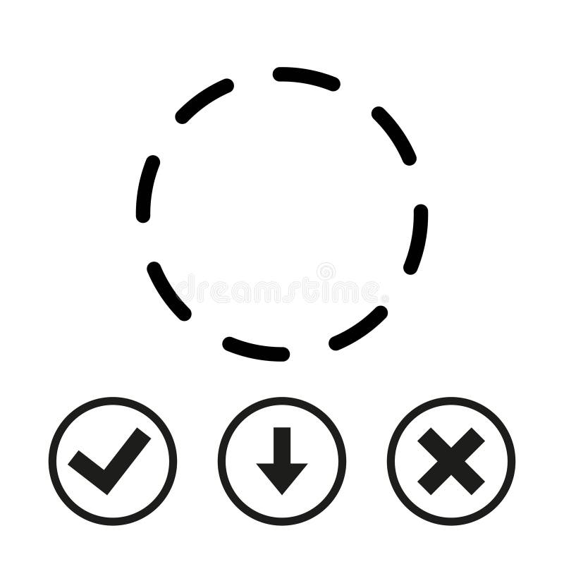 Dash-dotted Line Icon Stock Vector Illustration Flat Design Stock ...