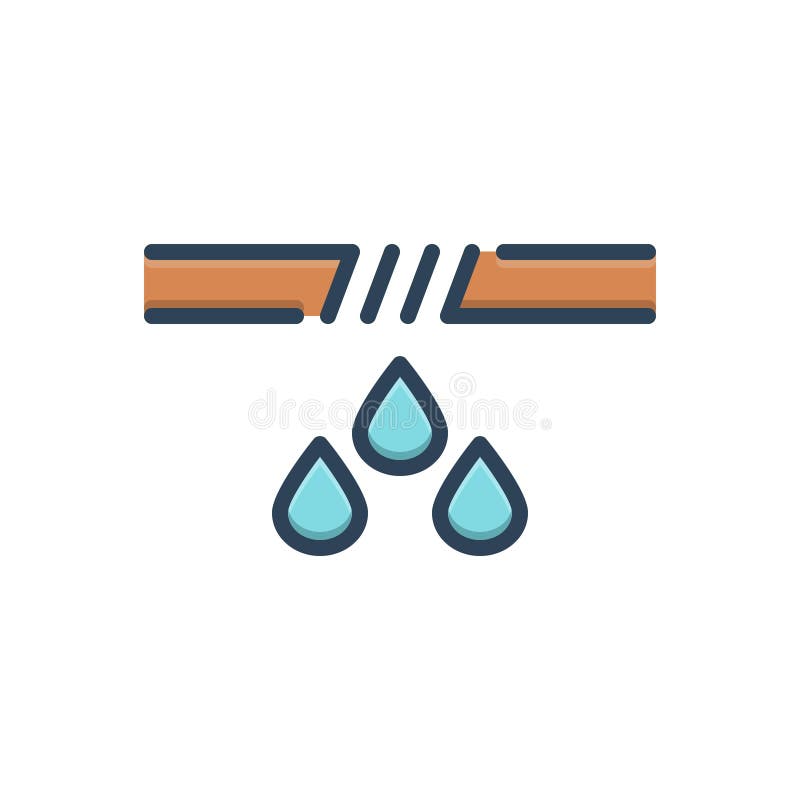 Color Illustration Icon for Dash, Drop and Little Stock Illustration ...