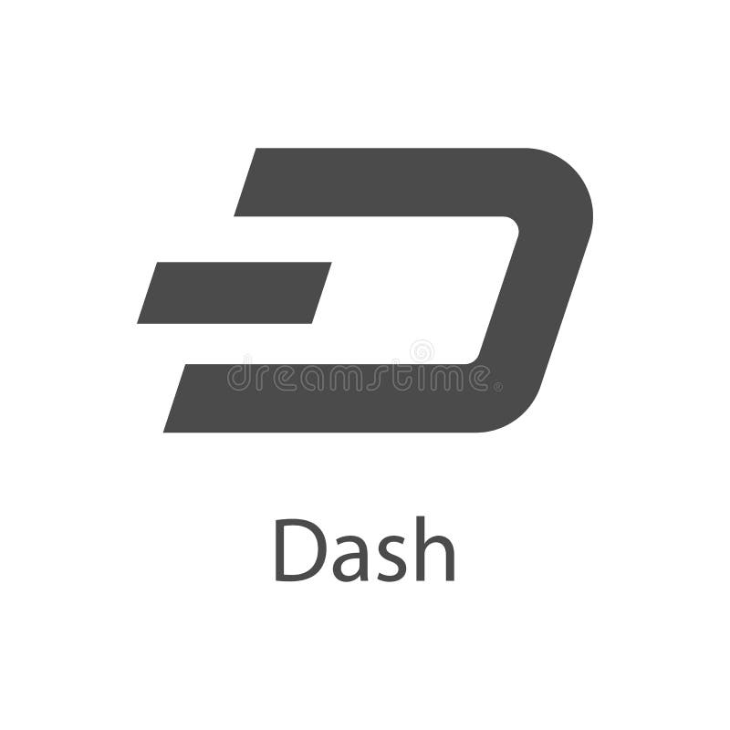 Dash Icon for Internet Money. Crypto Currency Symbol. Blockchain Based ...