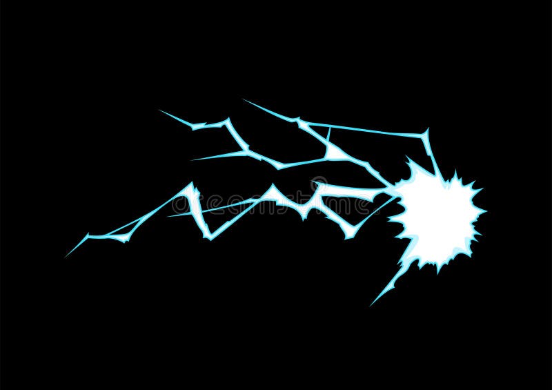 Dash Lightning Skill Anime Cartoon Effect Stock Vector - Illustration ...