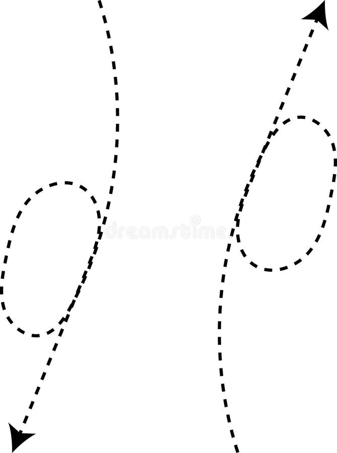 Dash Line Shapes. Dashed Outline Design of Border for Basic Geometric ...