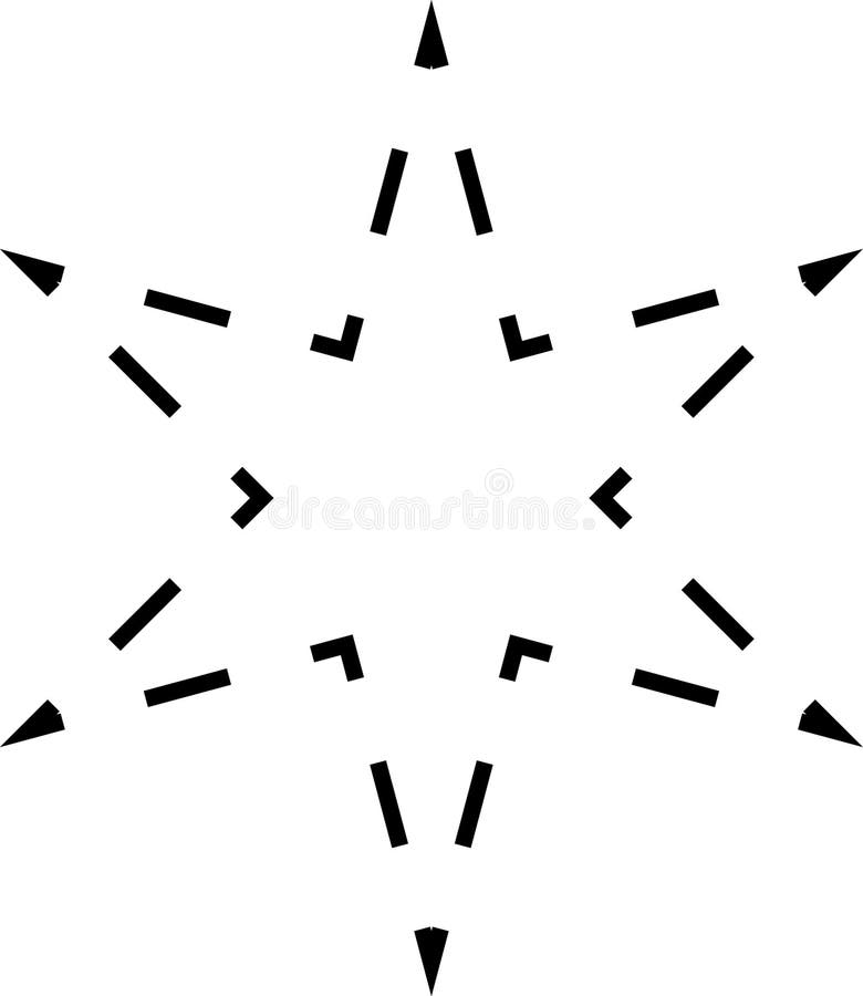 Dash Line Shapes. Dashed Outline Design of Border for Basic Geometric ...