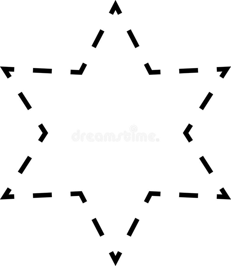 Dash Line Shapes. Dashed Outline Design of Border for Basic Geometric ...