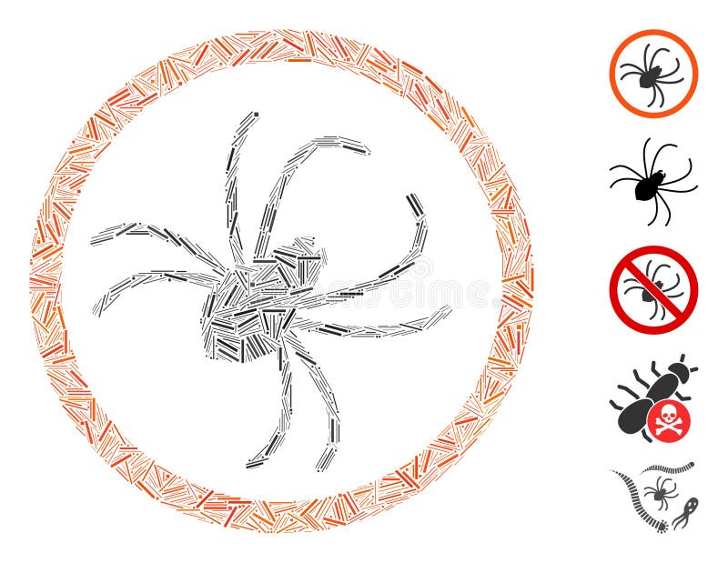 Hatch Mosaic Spider stock illustration. Illustration of pattern - 175474469