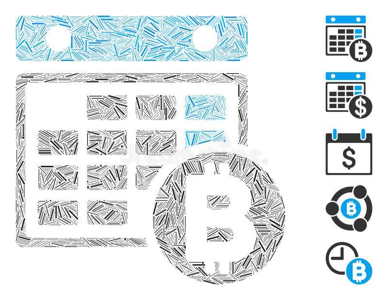 Dash Mosaic Bitcoin Calendar Stock Illustration - Illustration of ...