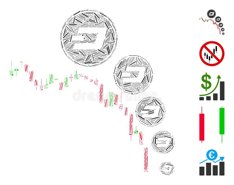 Dash Mosaic Candlestick Chart Dashcoin Deflation Icon Stock ... Dash Mosaic Candlestick Chart Dashcoin Deflation Icon Stock ...