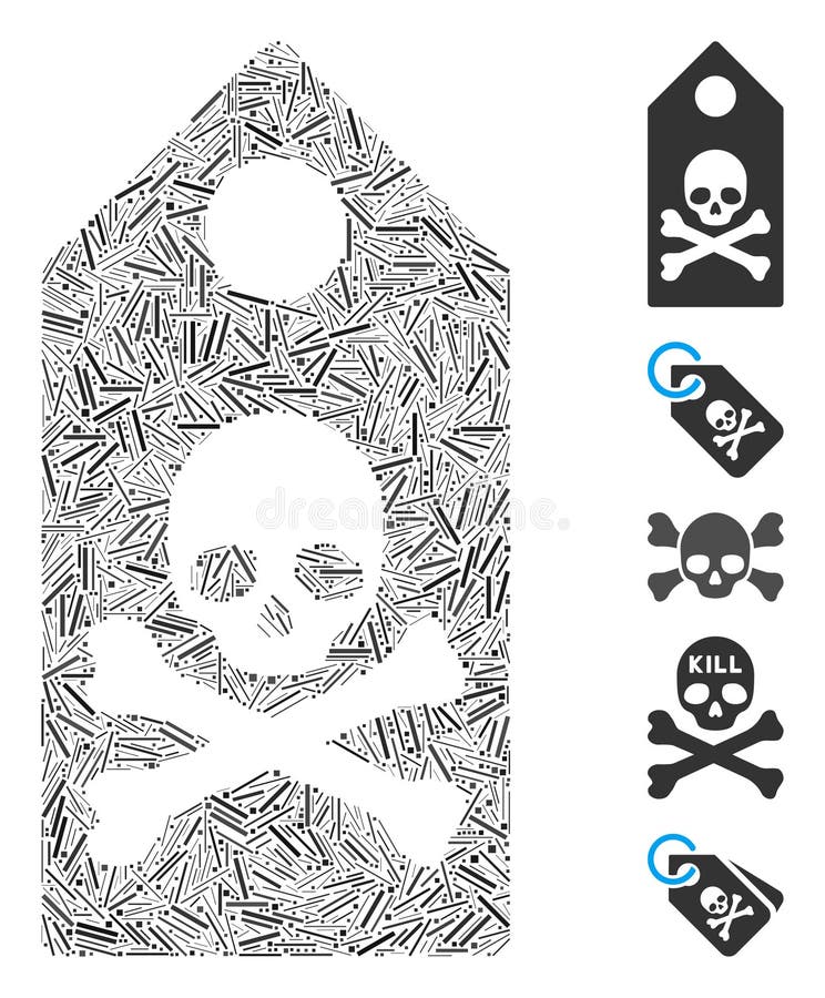 Dash Mosaic Death Mark Icon Stock Illustration - Illustration of dash ...