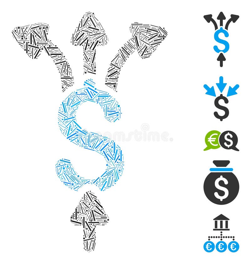 Dash Mosaic Divide Payments Stock Illustration - Illustration of ...