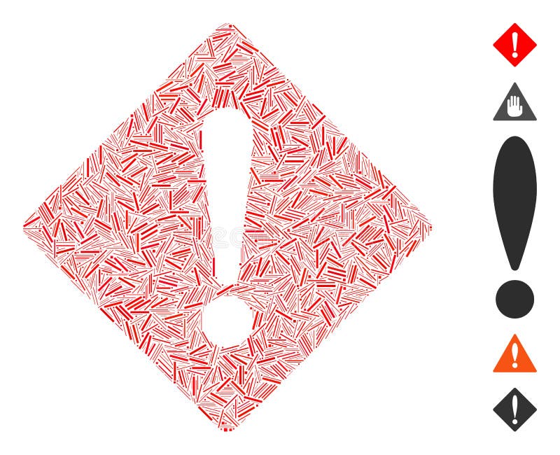 Dash Mosaic Error Icon stock photo. Image of important - 185974314