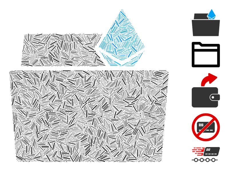 Dash Mosaic Ethereum Crystal Folder Icon Editorial Image - Illustration ...