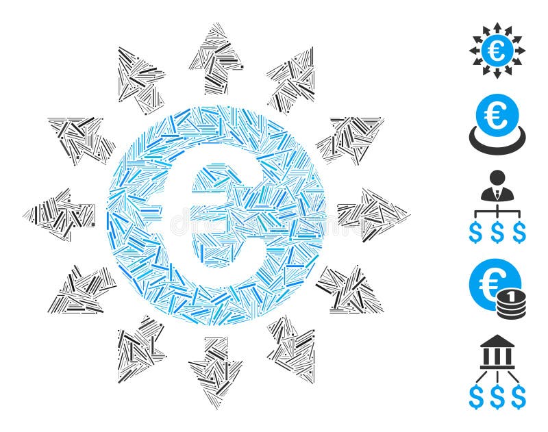 Dash Mosaic Euro Payments Icon Stock Illustration - Illustration of ...