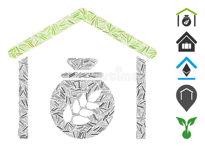 Dash Mosaic Grain Storage Icon Stock Illustration - Illustration of ...