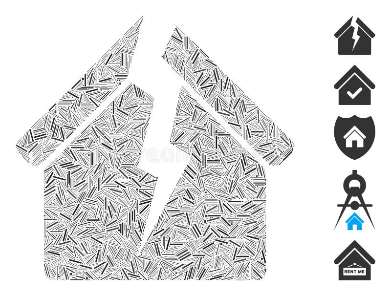 Dash Mosaic Housing Crisis Icon Stock Illustration - Illustration of ...