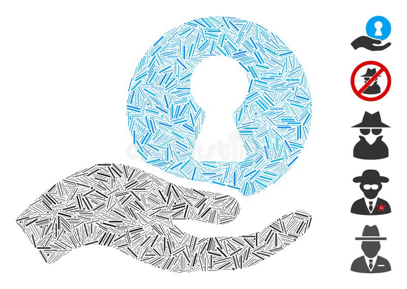 Dash Mosaic Insider Hand Icon Stock Illustration - Illustration of ...