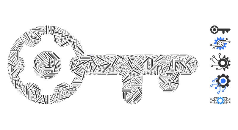 Dash Mosaic Key Options Icon Stock Illustration - Illustration of ...