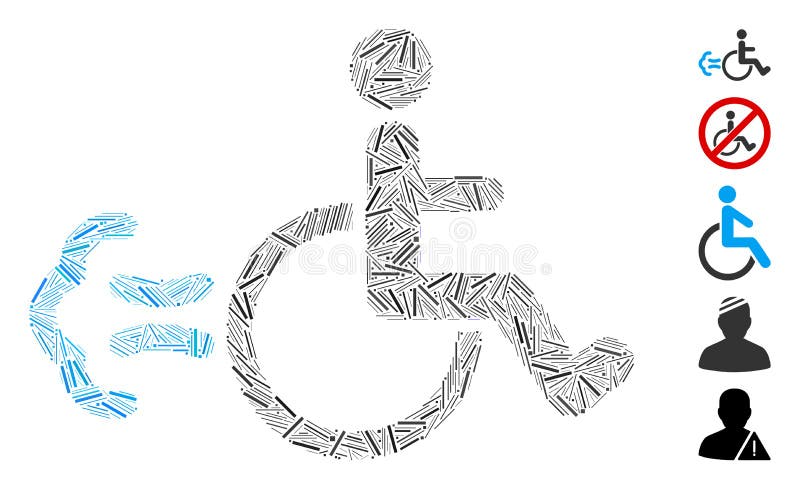 Dash Mosaic Patient Movement Icon Stock Illustration - Illustration of ...