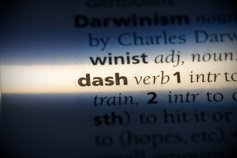 Dash stock photo. Image of info, focus, vocabulary, concept - 161578470
