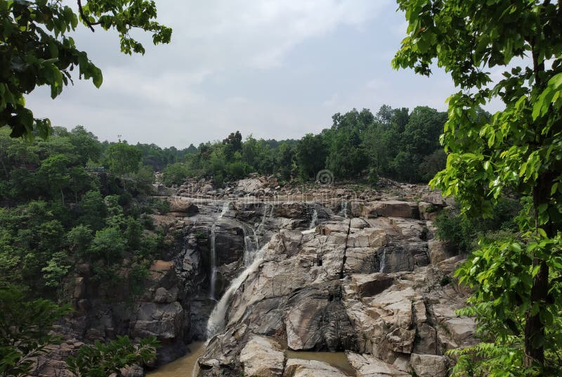Dasham Waterfalls Jharkhand Ranchi Front View Stock Image - Image of ...