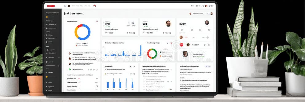 Dashboard Analysis Featuring Interactive Visuals and Data Metrics for Performance Tracking Stock ...