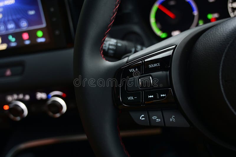 Dashboard of Automobile Transportation, Interior Design for Car Stock ...