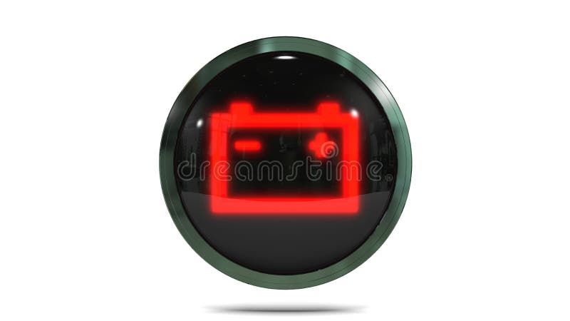 Dashboard Battery Check Light Stock Image - Image of light, control ...
