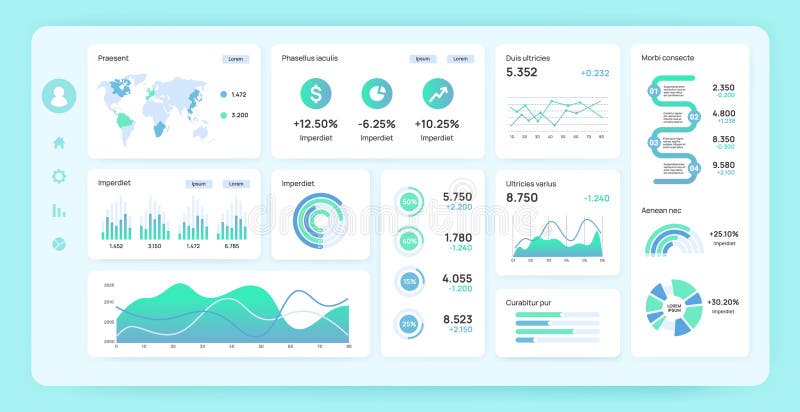 Kpi Dashboard Template Stock Illustrations – 400 Kpi Dashboard Template ...