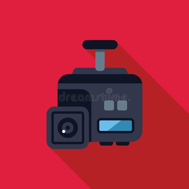 Dashboard Camera Showing Time and Speed Recording Stock Vector ...