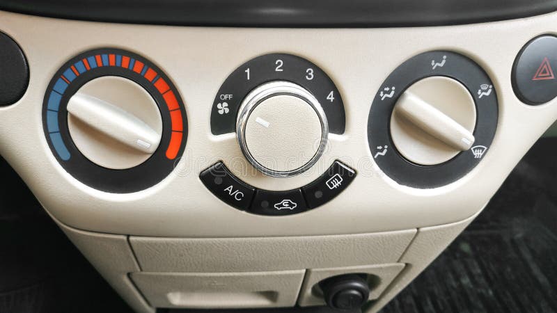 Dashboard - Car Interior, Made with Gradient Mesh Stock Image - Image ...