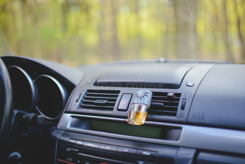 Dashboard - Car Interior, Made with Gradient Mesh Stock Photo - Image ...