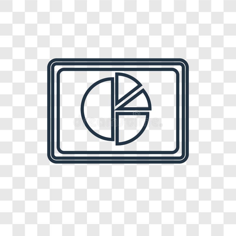Dashboard Concept Vector Linear Icon Isolated on Transparent Background ...