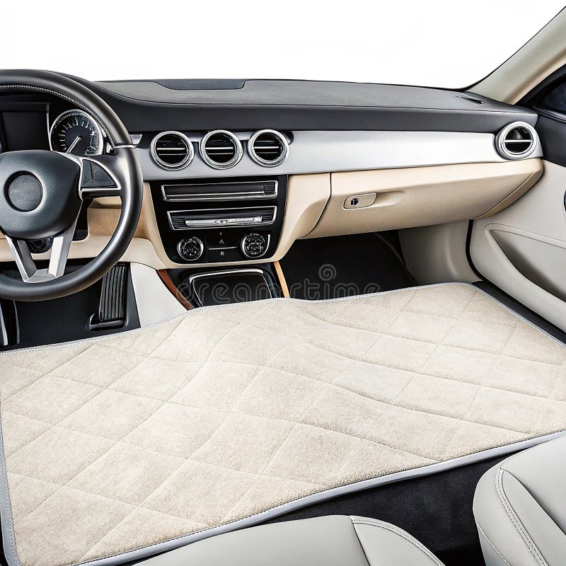 Dashboard Cover Mat with Suede Texture Stock Illustration ...