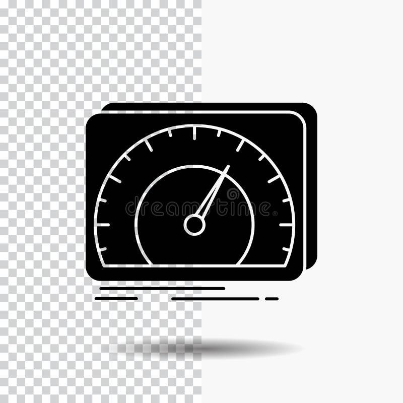 Dashboard, Device, Speed, Test, Internet Glyph Icon on Transparent ...
