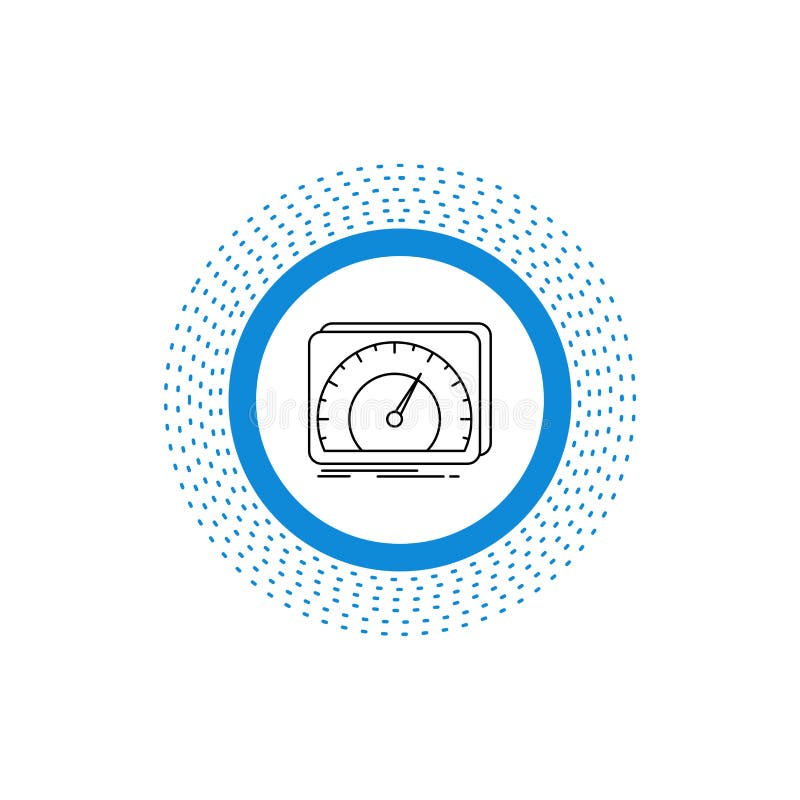 Dashboard, Device, Speed, Test, Internet Line Icon. Vector Isolated ...