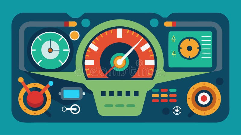 A Dashboard Display of the Vehicles Engine Hours and Idle Time Useful ...