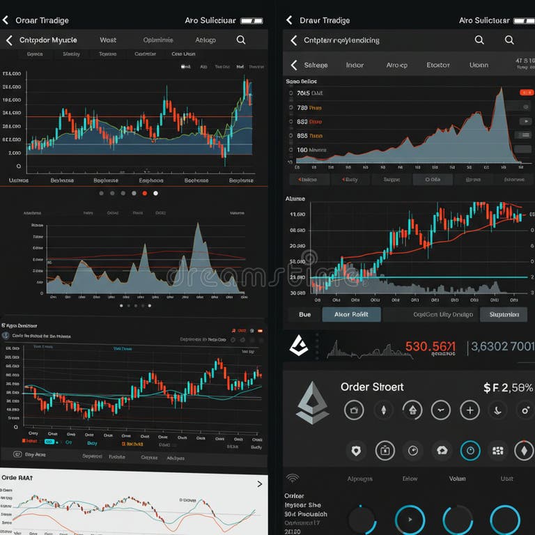 Dashboard Displaying Various Financial Data Graphs and Charts ...