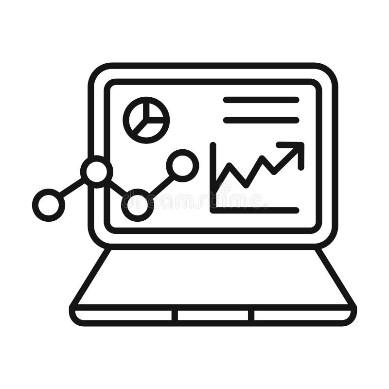 Dashboard Icon Thin Line Illustration Set Stock Vector - Illustration ...