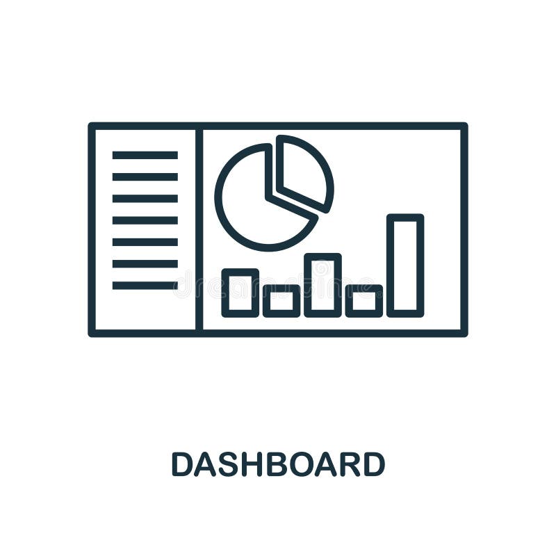 Dashboard Icon Outline Style. Thin Line Creative Dashboard Icon for ...