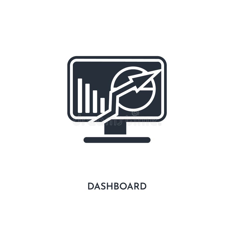 Dashboard Icon. Simple Element Illustration. Isolated Trendy Filled ...