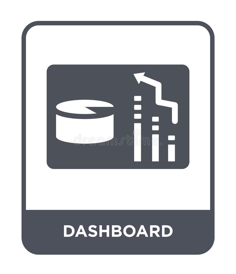 Car Dashboard Icon in Trendy Design Style. Car Dashboard Icon Isolated ...