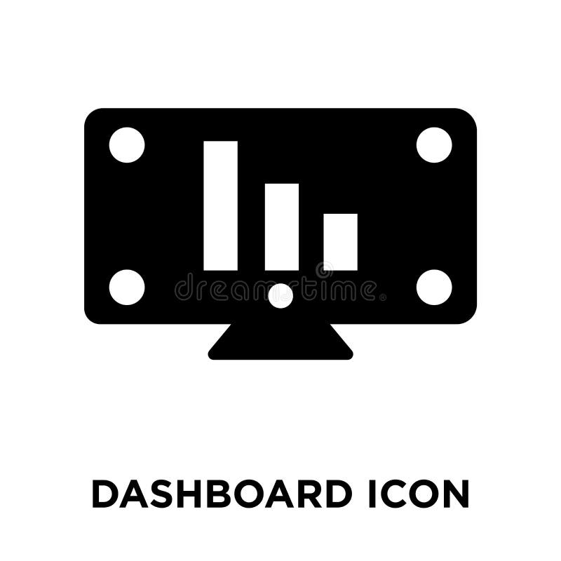 Dashboard Icon Vector Sign And Symbol Isolated On White Background ...
