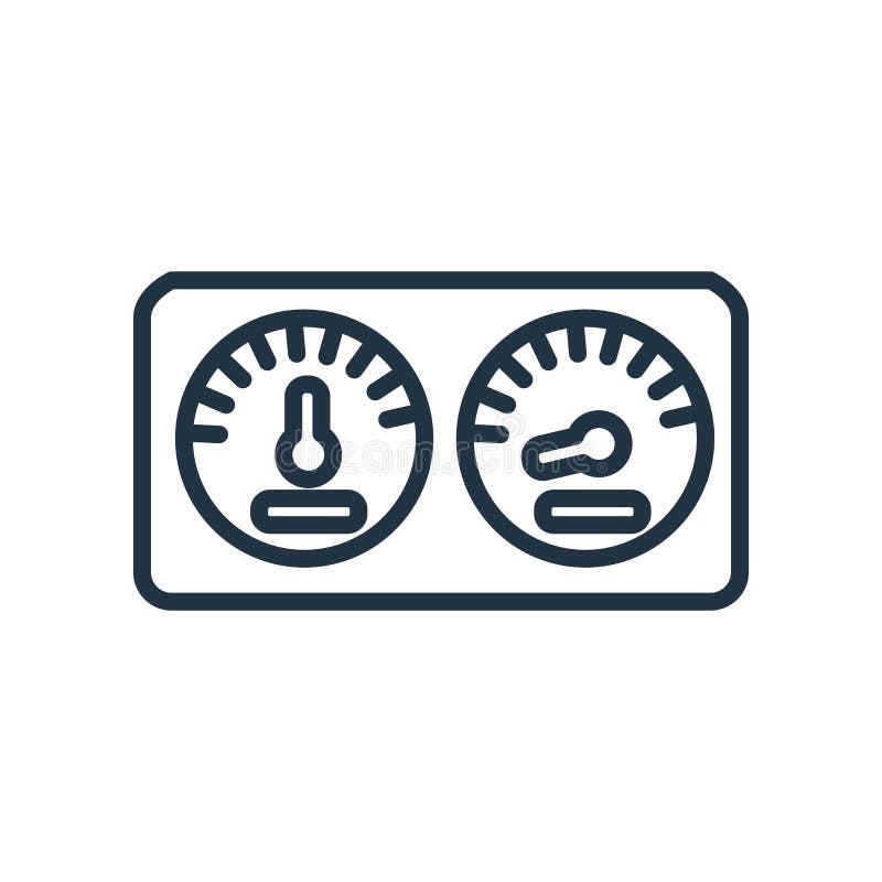 Dashboard Icon Vector Sign and Symbol Isolated on White Background ...