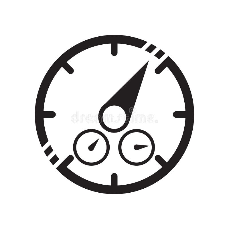 Dashboard Icon Vector Sign and Symbol Isolated on White Background ...