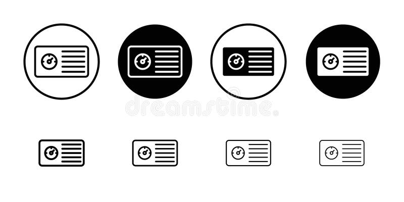 Dashboard Icon Outline Vector for Web Ui Stock Vector - Illustration of ...