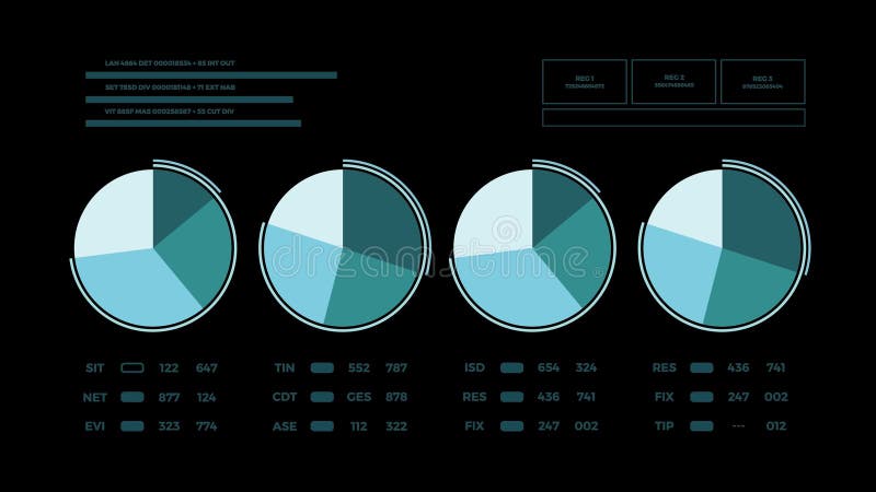 Abstract Animated Data Report Page Stock Video - Video of analyzing ...
