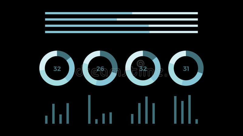 Abstract Animated Data Report Page Stock Footage - Video of abstract ...