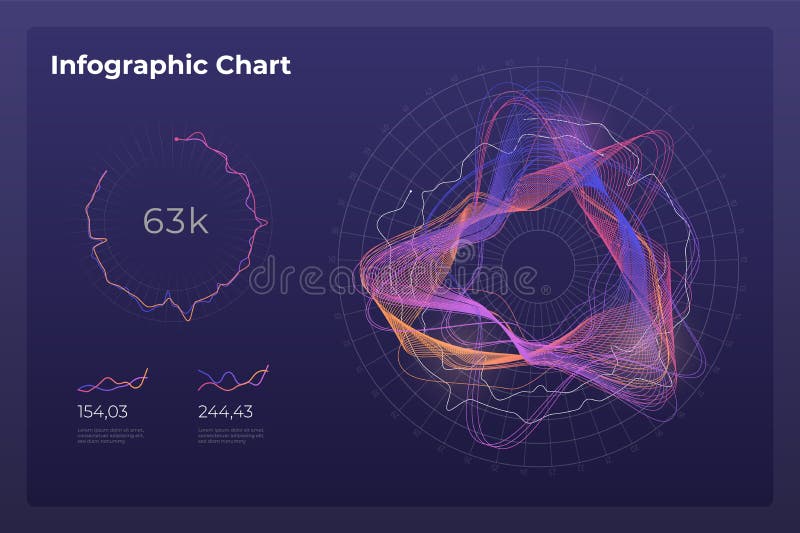 Dashboard Infographic Template with Modern Design Annual Statistics ...